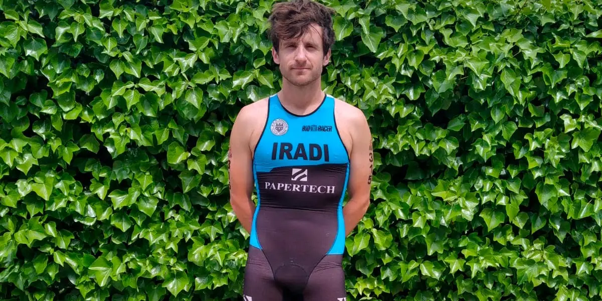 Ander Iradi, el triatleta del Arenas cuarto navarro