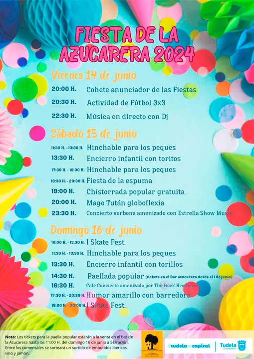 Programa de Fiestas de la Azucarera 2024