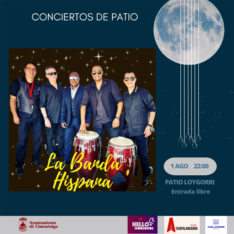 Conciertos de Patio en Cintruénigo 2025 con La Banda Hispana